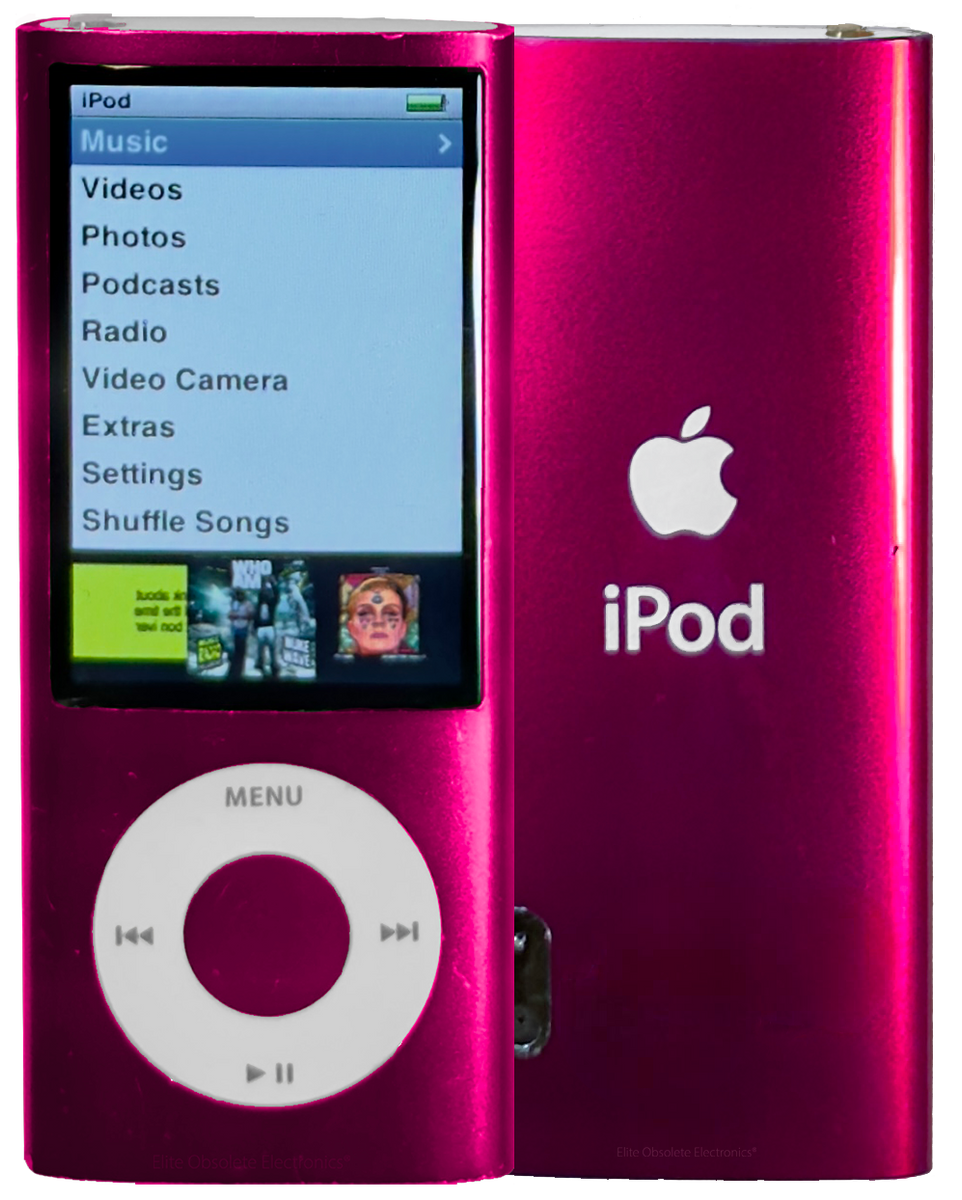 Refurbished Apple iPod Nano 5th Generation 8GB 16GB Pink A1320 MC050LL – Elite Obsolete Electronics