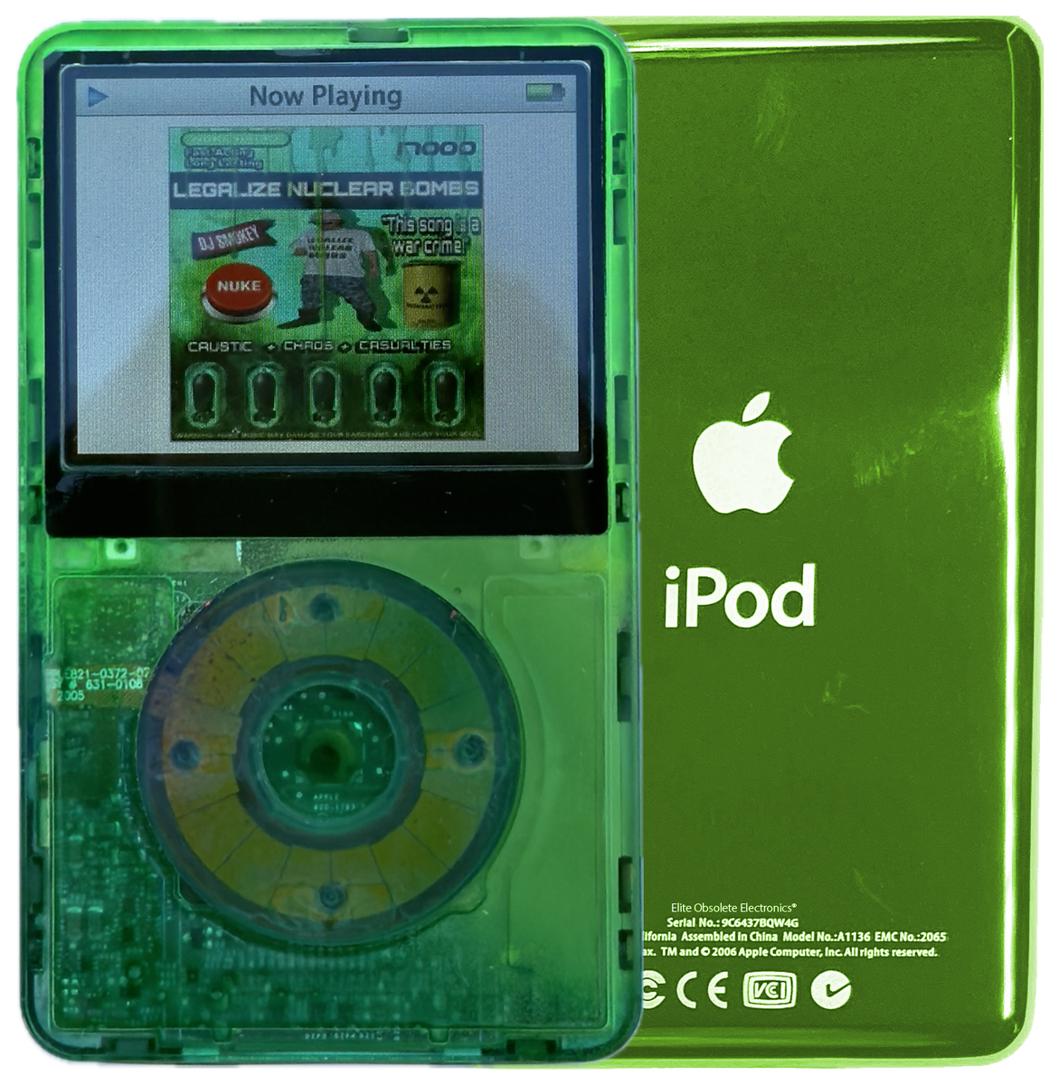 New Apple iPod Video Classic 5th & 5.5 Enhanced Atomic Green Dream / A – Elite Obsolete Electronics