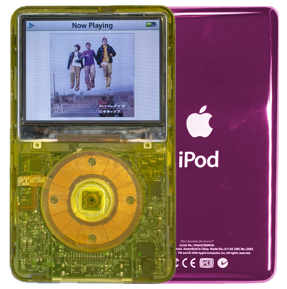 New Apple iPod Video Classic 5th & 5.5 Enhanced Atomic Yellow Beam / A ...