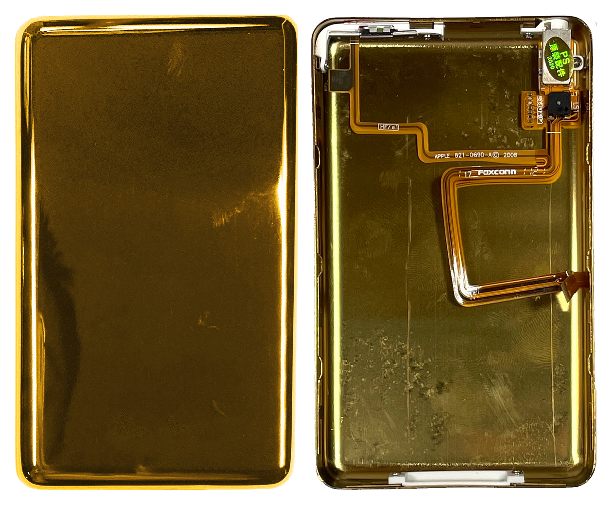 Thin Gold Fully Blank Backplate for Apple iPod Video 5th 5.5 Enhanced ...