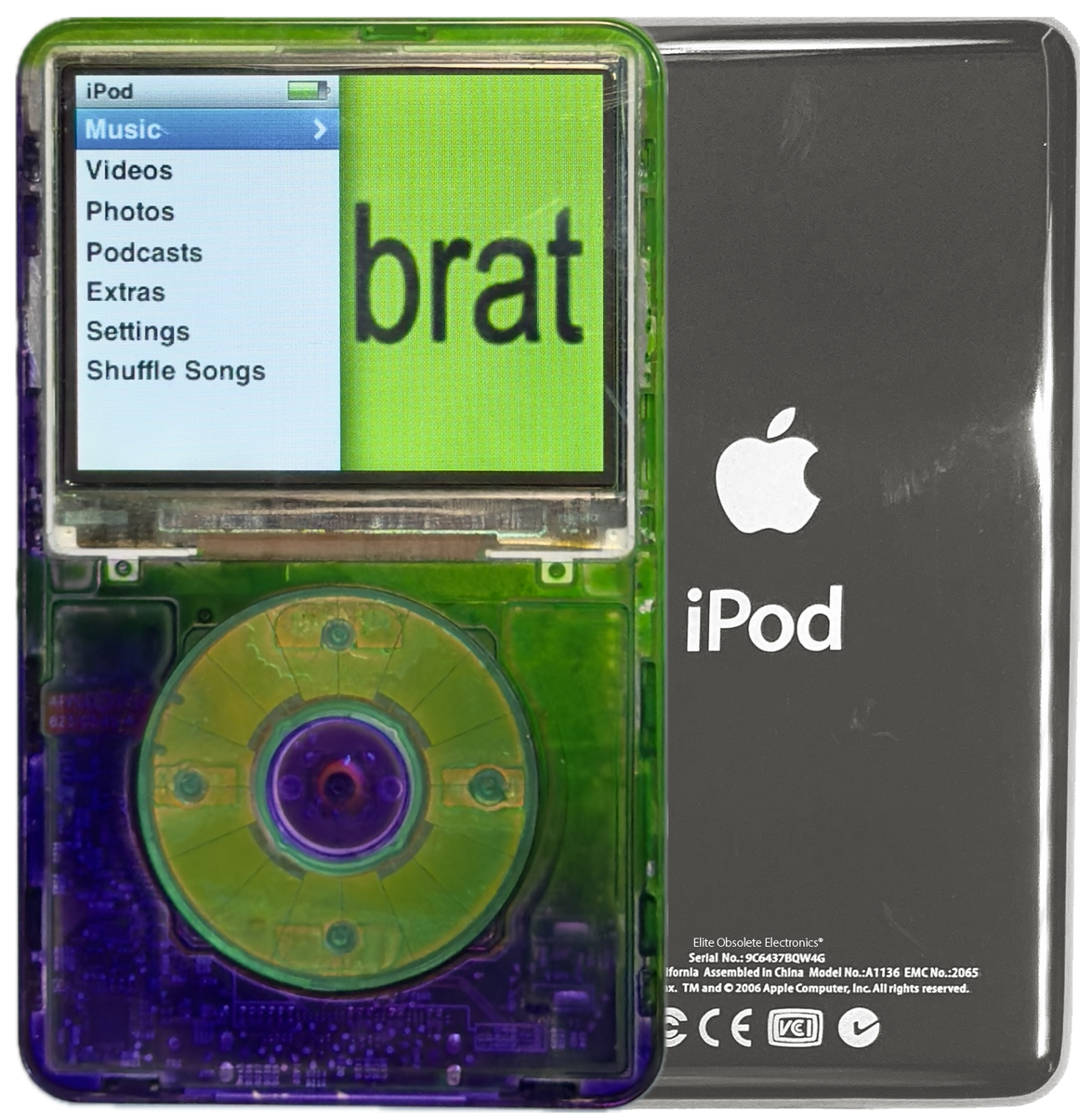 New Apple iPod Classic 6th & 7th Generation Atomic Sour Grape / Atomic ...