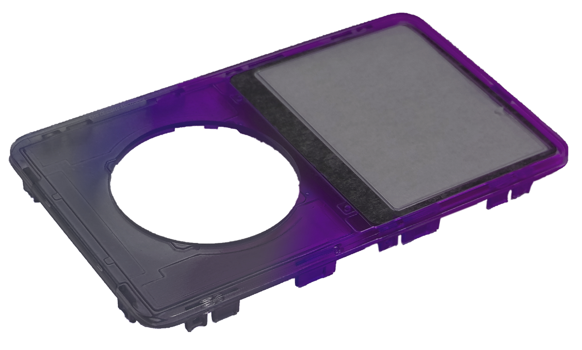 Atomic Purple Smoke Transparent Clear Faceplate For Apple iPod Video 5 ...