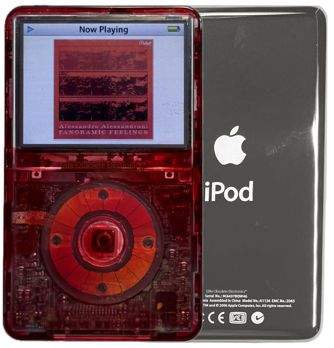 New Apple iPod Video Classic 5th & 5.5 Enhanced Red Atomic Ruby / Atom ...
