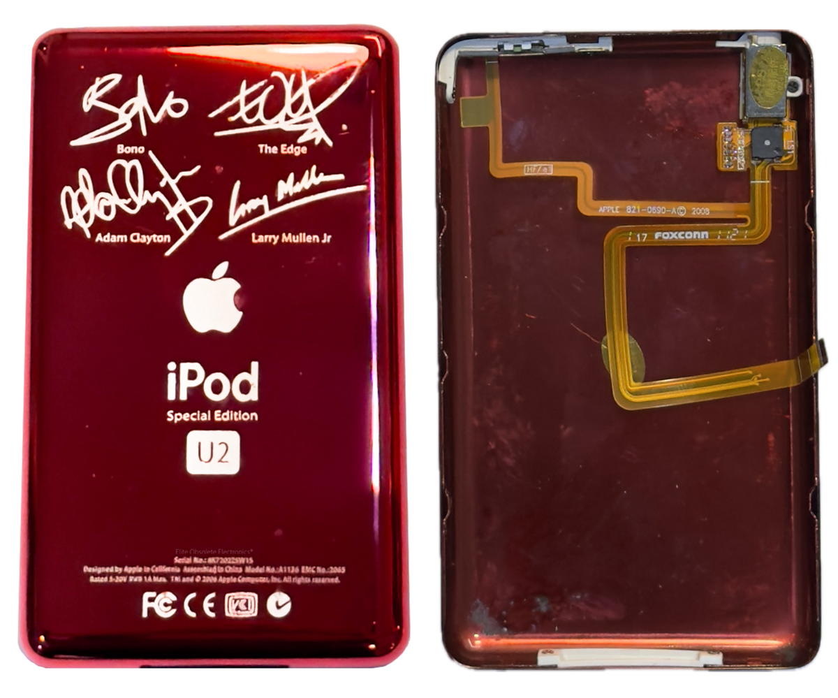 Thin Sangria Red U2 Special Edition Backplate for Apple iPod Classic 6 ...