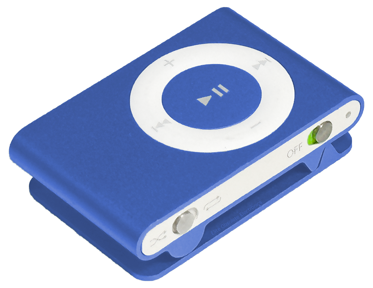 Used Apple iPod Shuffle 2nd Generation 1GB 2GB Blue A1204 MB813LL/A MB ...
