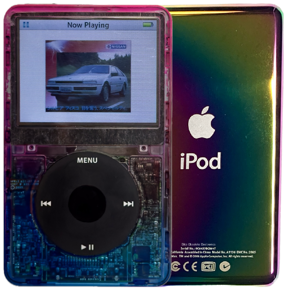 New Apple iPod Video Classic 5th & 5.5 Enhanced Atomic Nebula / Black ...