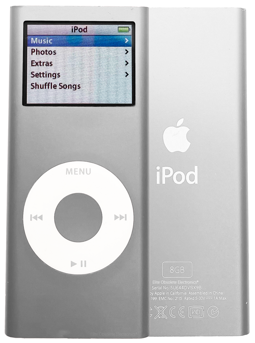 Refurbished Apple iPod Nano 2nd Generation 2GB 4GB Silver New Battery ...