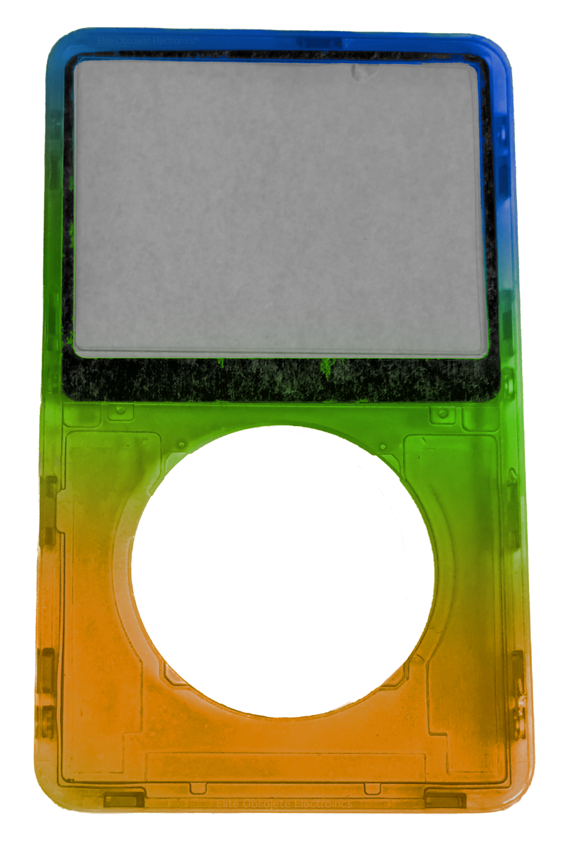Atomic Blue Green Yellow Transparent Clear Faceplate For Apple iPod Vi ...