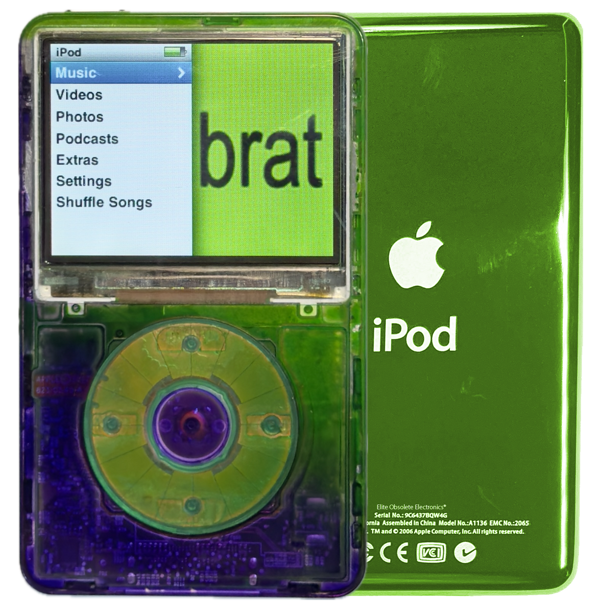 New Apple iPod Classic 6th & 7th Generation Atomic Sour Grape / Atomic ...