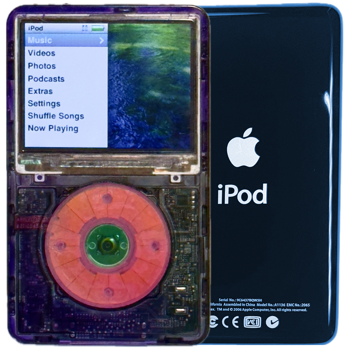 New Apple iPod Classic 6th & 7th Generation Atomic Purple Smoke / Atom ...