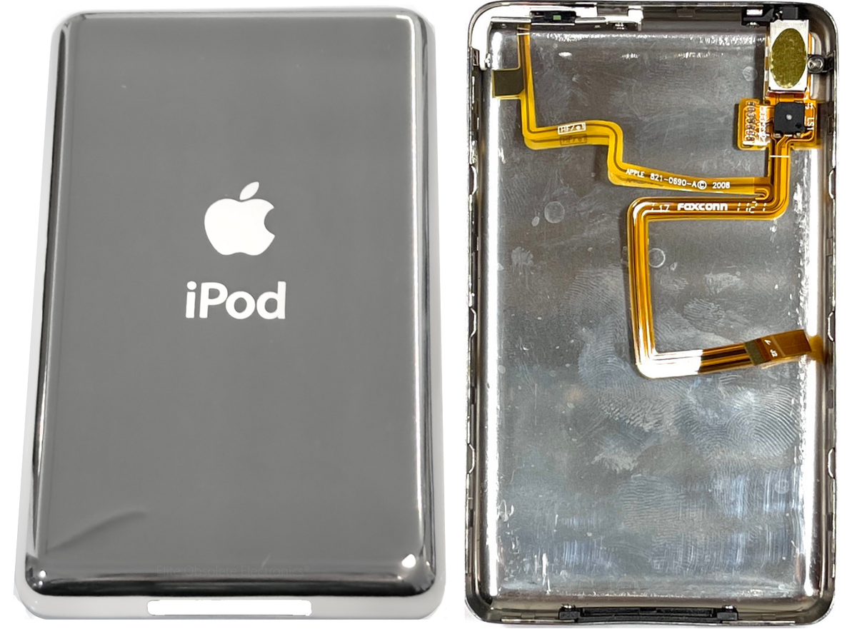 New Thick Fully Universal Silver Chrome Backplate for Apple iPod Video ...