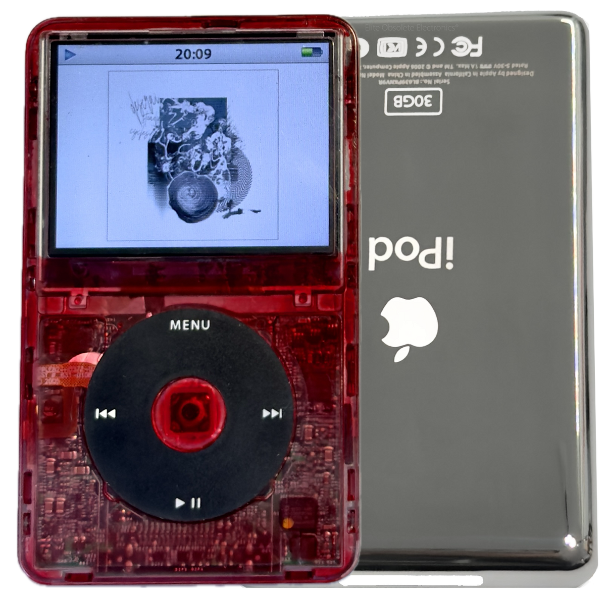 New Apple iPod Video Classic 5th & 5.5 Enhanced Red Atomic Ruby / Blac ...