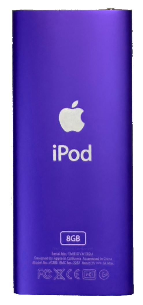 Refurbished Apple iPod Nano 4th Generation 8GB 16GB Purple & White A12 ...