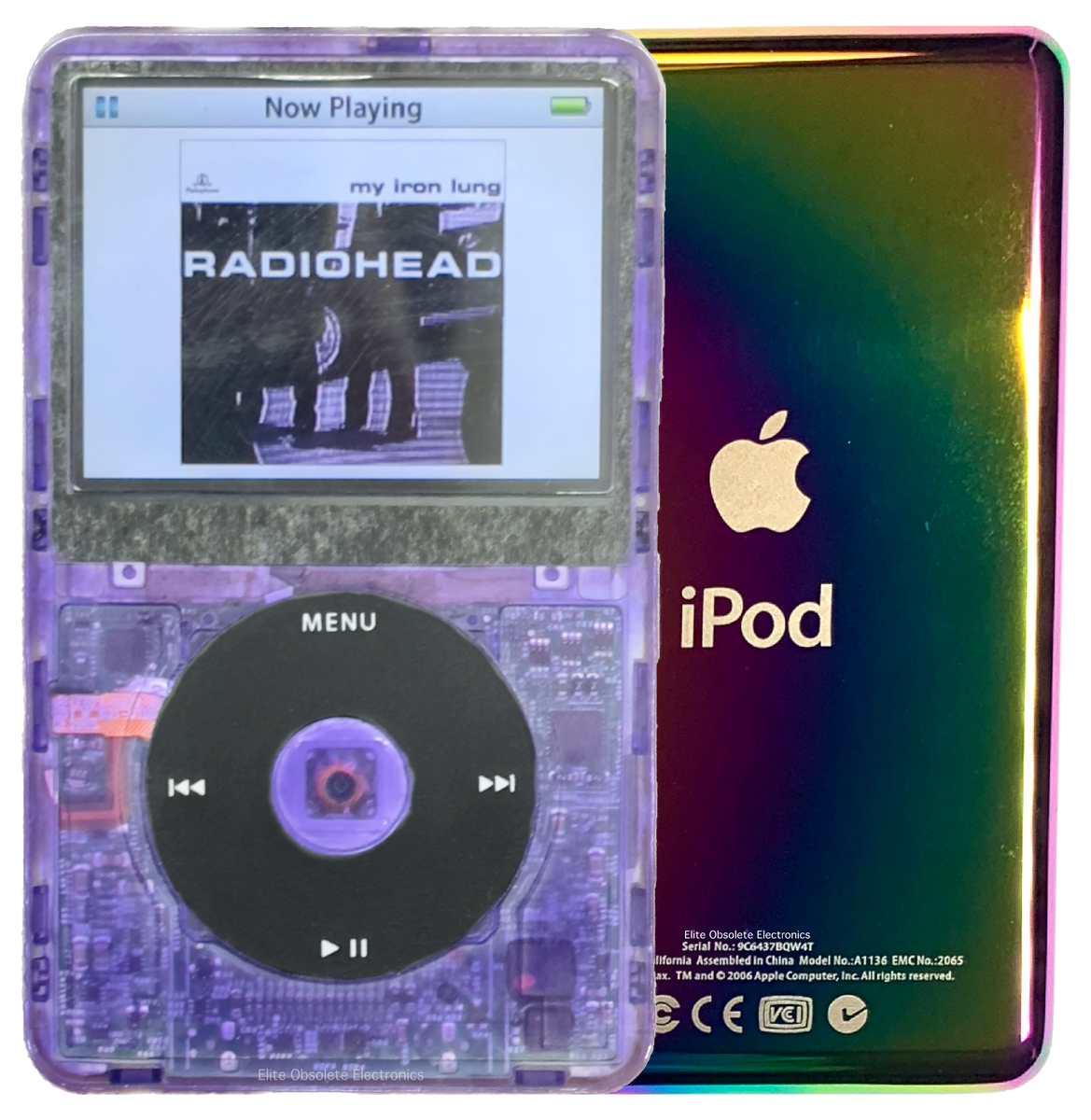 New Apple iPod Video Classic 5th & 5.5 Enhanced Atomic Purple / Black ...
