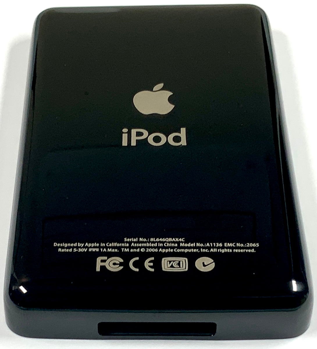 Thick Universal Black Chrome Backplate for Apple iPod Video Classic 5t ...