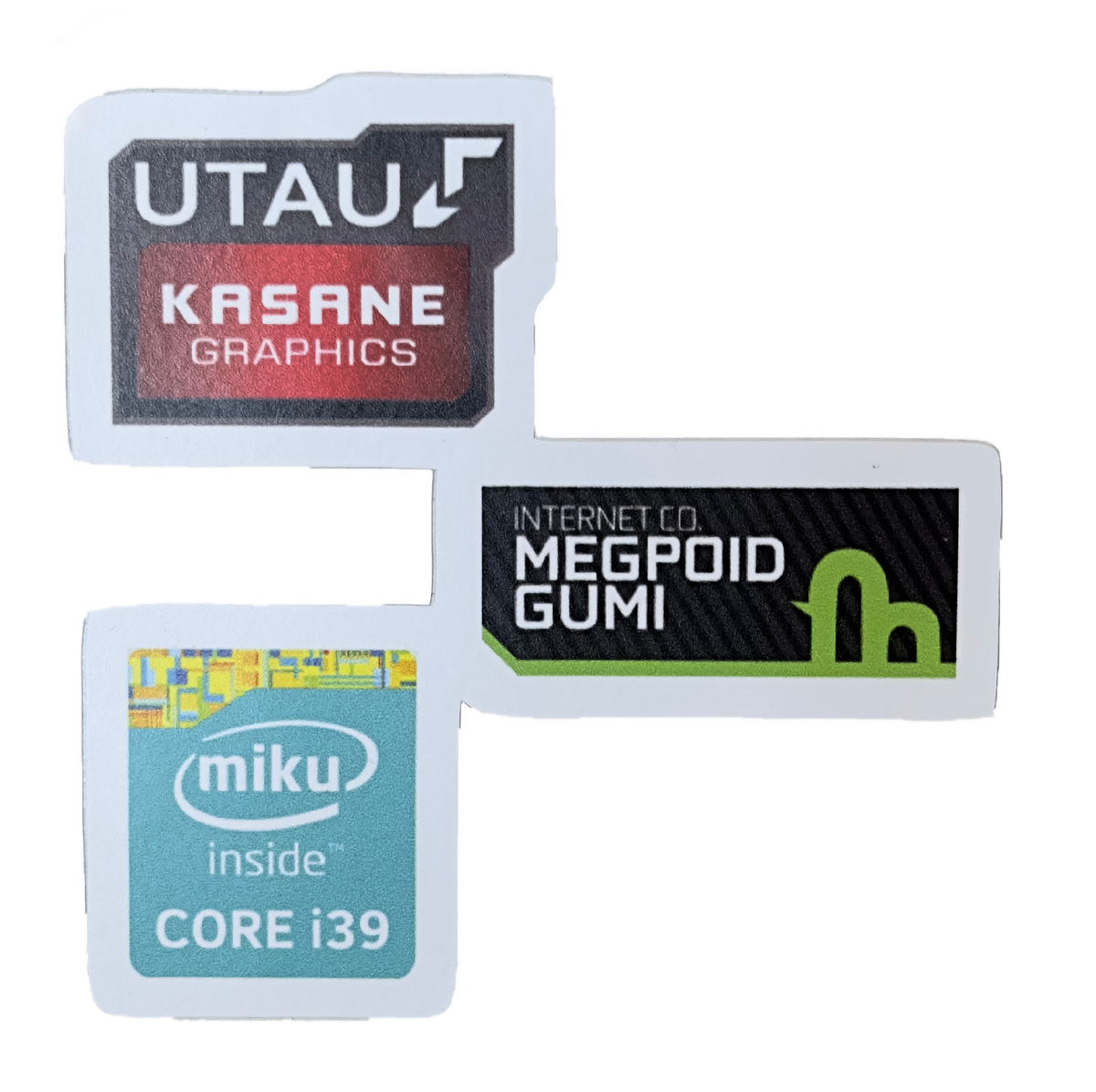 Parody Pack: Intel Inside AMD Radeon Nvidia RTX Clear Sticker Set ...