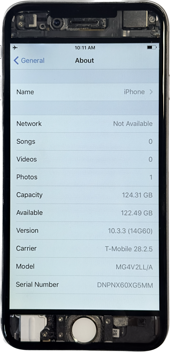 Apple iPhone 6 Custom Refurbished Transparent Clear Gold 128GB Rare iO ...