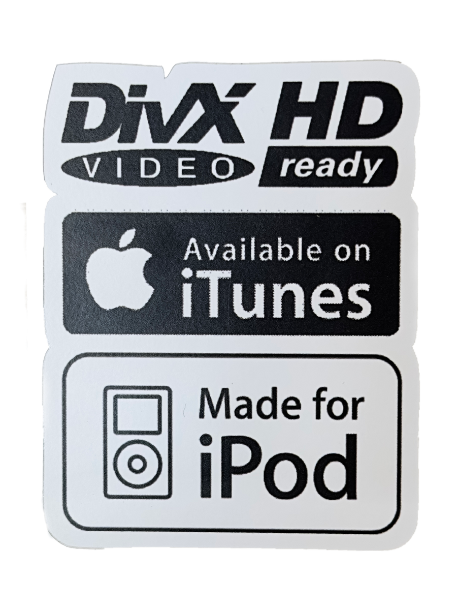 Made for iPod Available on iTunes Clear Sticker (3” x 3”) – Elite ...